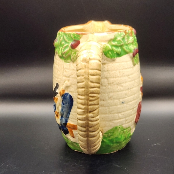 Majolica | Dining | Majolica 94os Hand Painted Small Barrel Pitcher ...